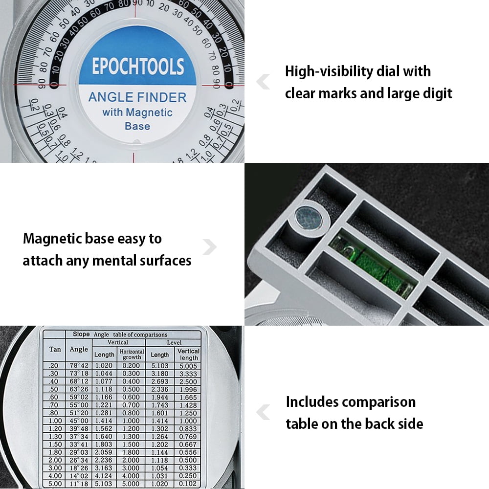 Angle ,Inclinometer Tool Tilt Bubble Comparison Table Locator ...
