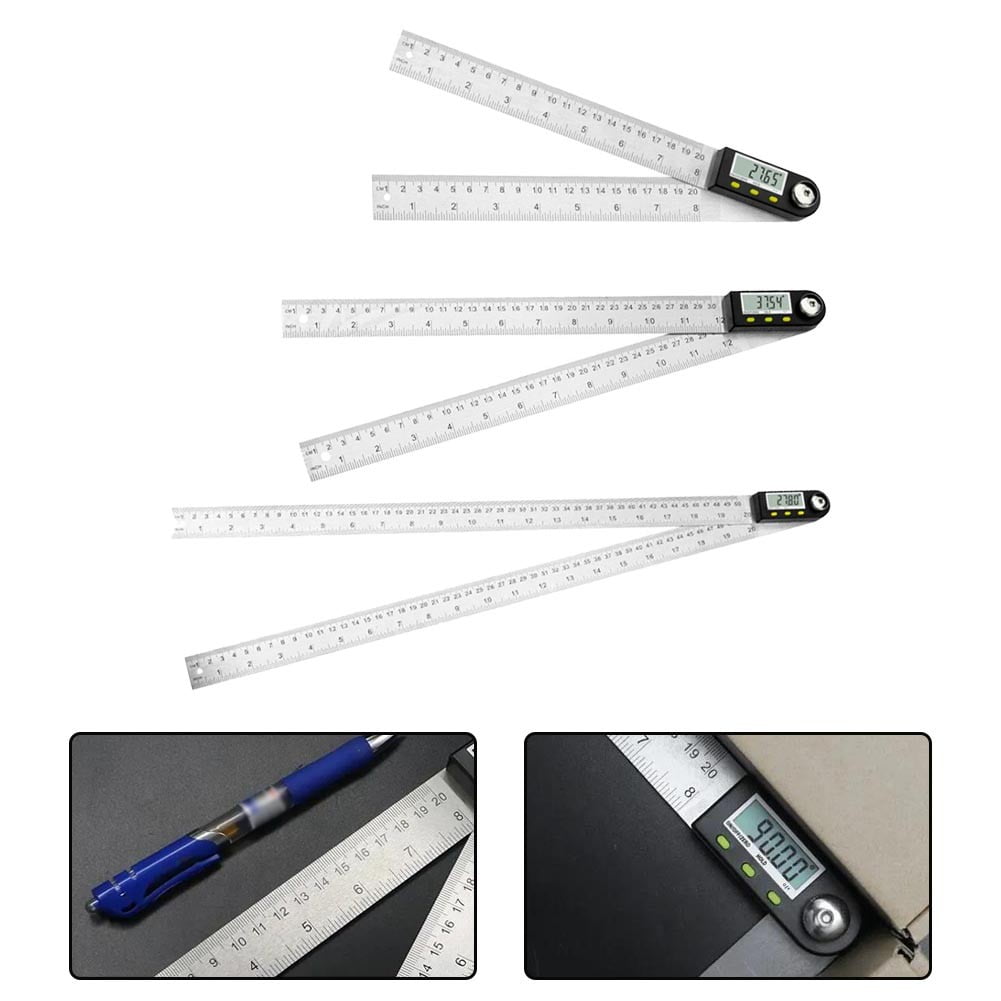 Angle Measuring Tool Digital Protractor with Metric and Imperial Scale ...