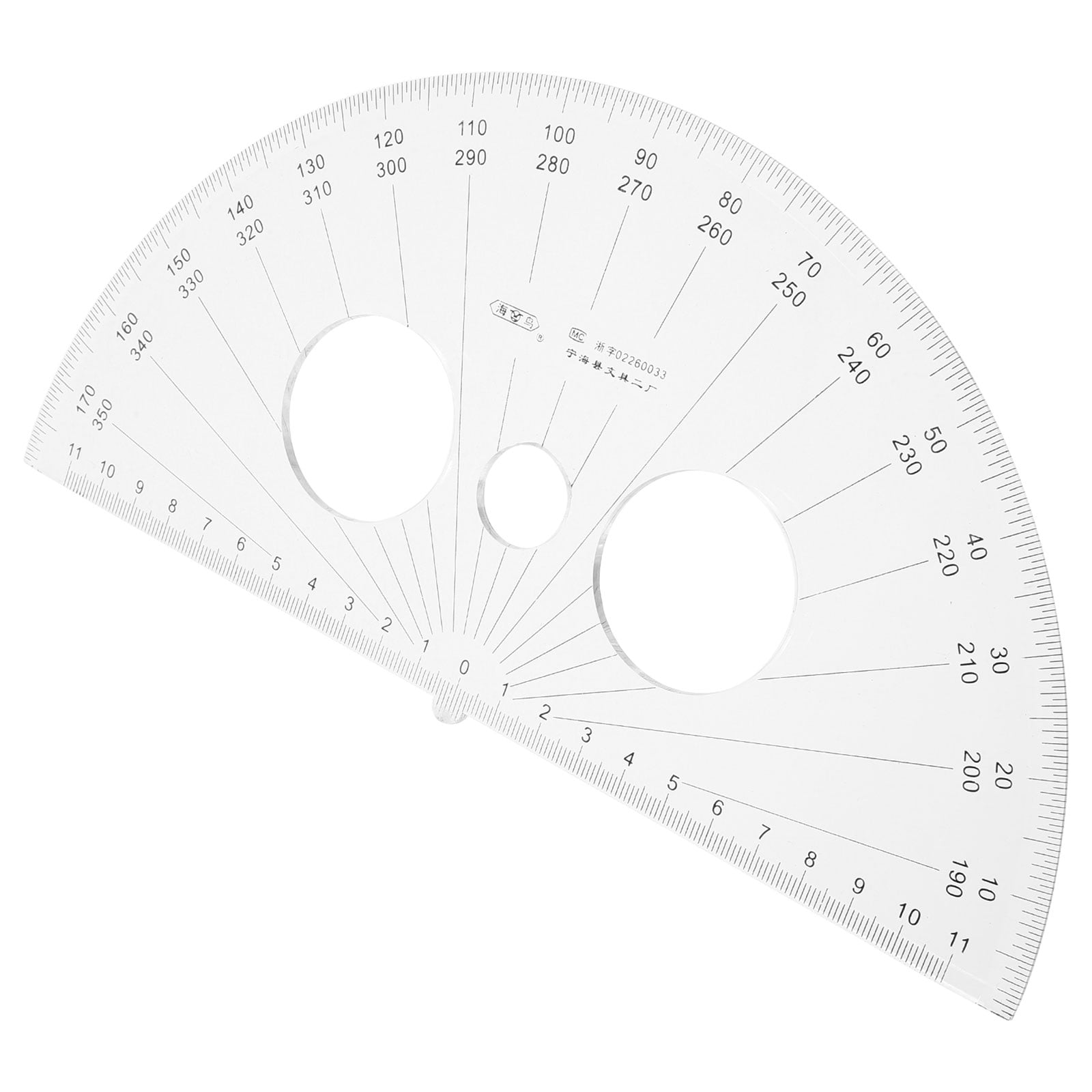 Angle Measuring Tools Tape Measure Protractor for Drafting Plastic Math ...