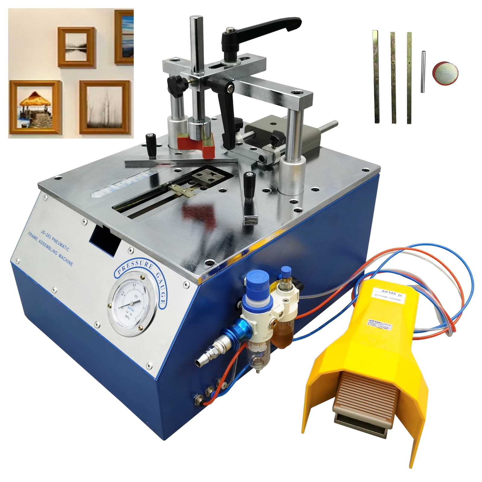 Angle Nailing Photo Picture Frame Decoration Machine Small Desktop Pure ...