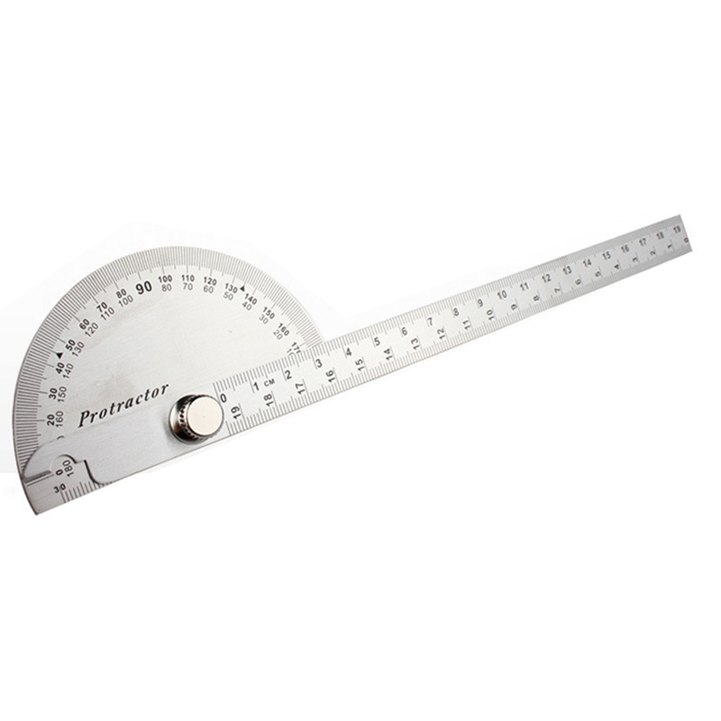 Angle Protractor 0-180° Stainless Steel, Two Arm Angle Protractor ... Angle Protractor 0-180° Stainless Steel, Two Arm Angle Protractor ...
