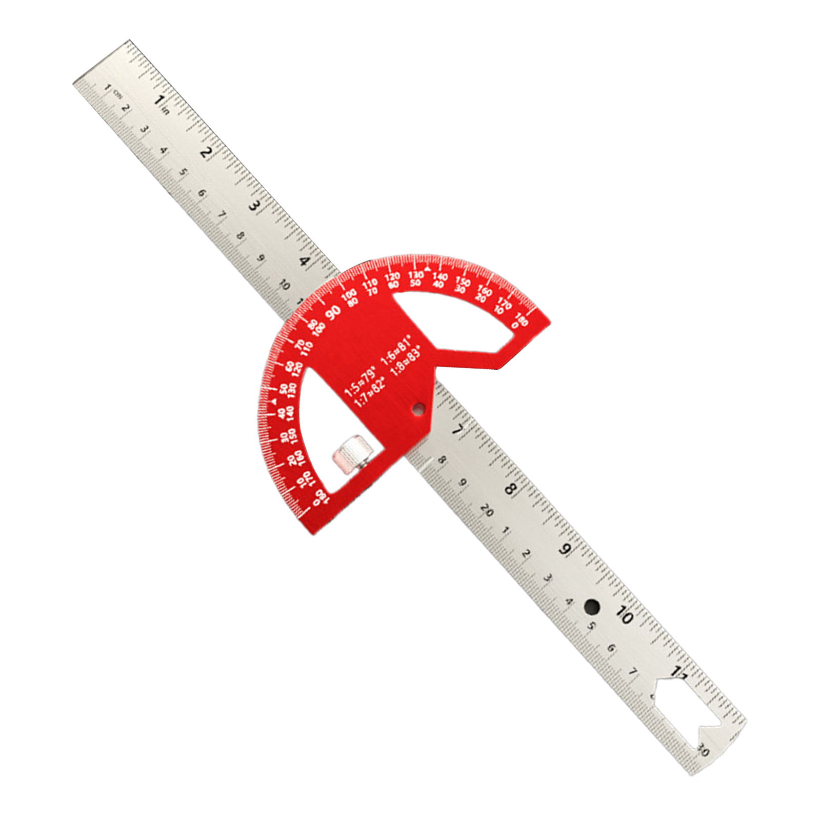 Angle Protractor,Aluminum Alloy Woodworking Angle Ruler,Multifunctional ...