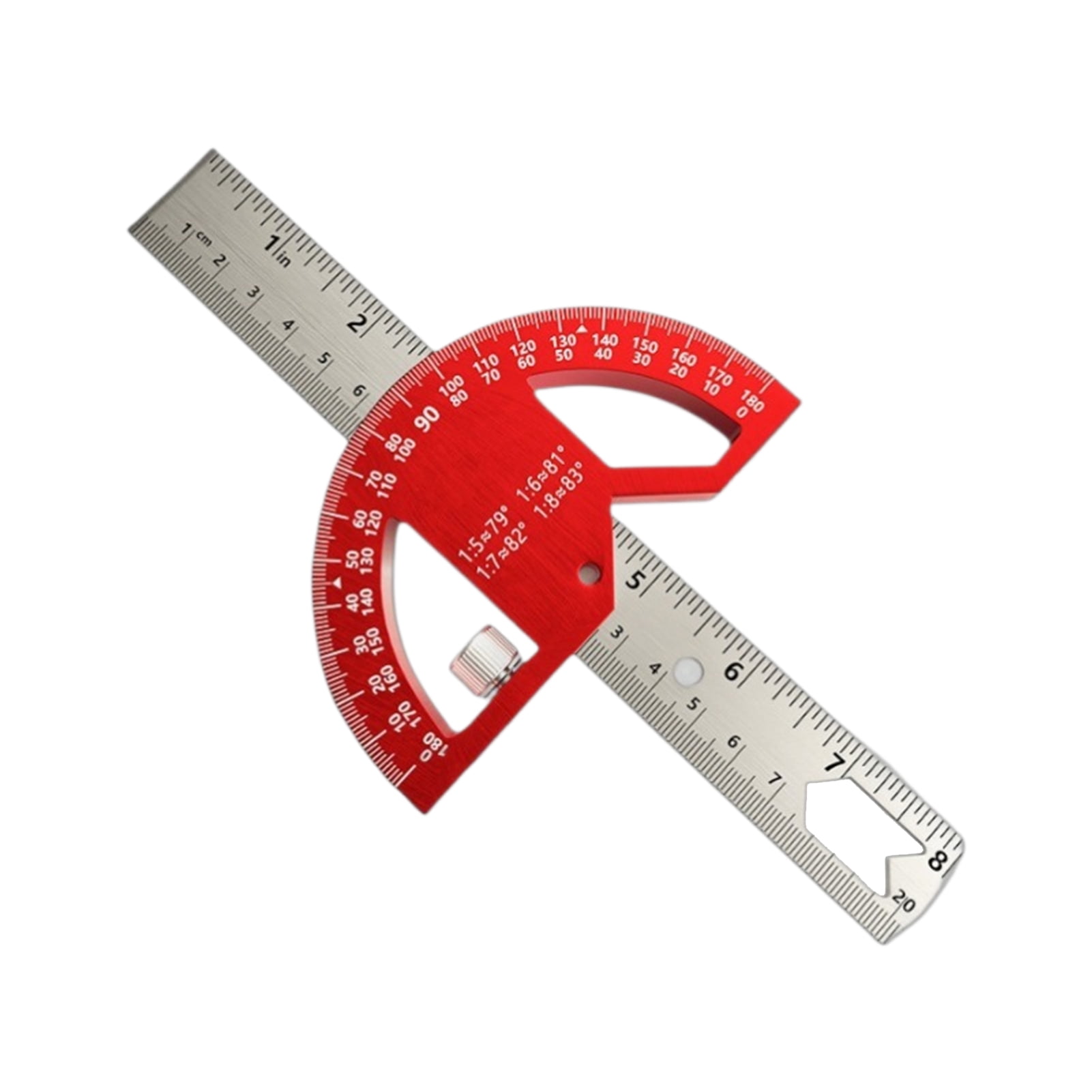 Angle Protractor,Aluminum Alloy Woodworking Angle Ruler,Multifunctional ...
