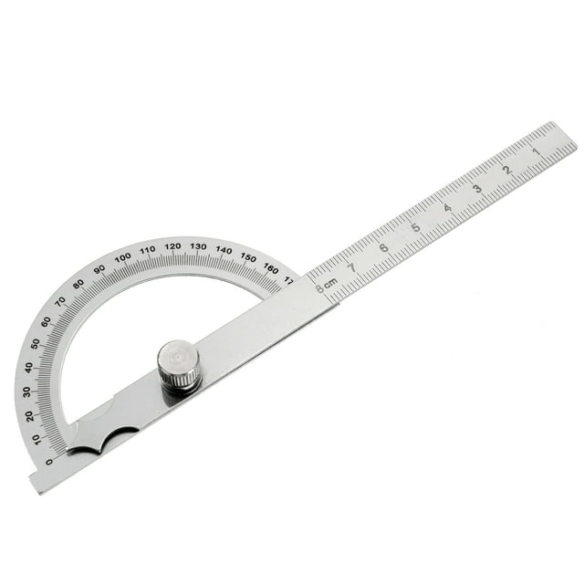 Angle Protractor Angle Finder Ruler Two Arm Stainless Steel Protractor ...