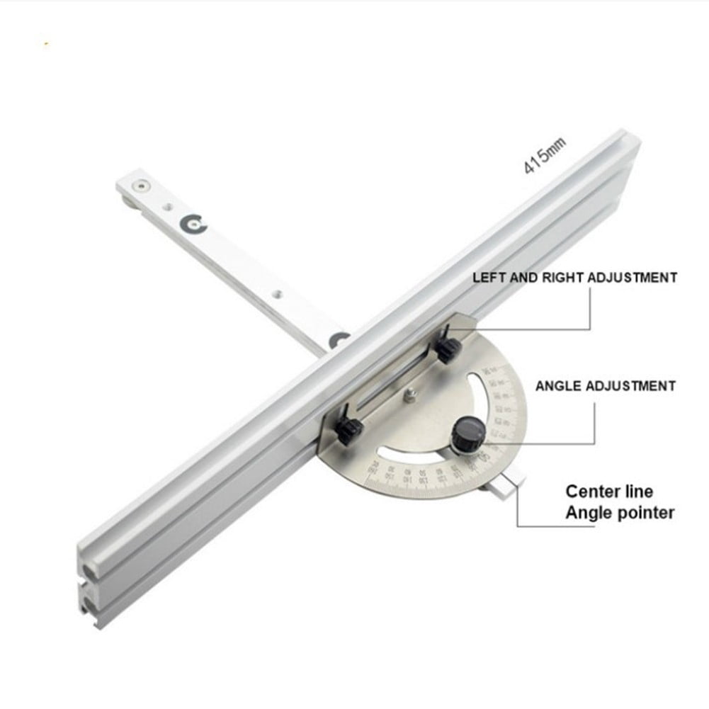 Angle Pusher and Guide Rail Set with Track Stopper for Woodworking ...