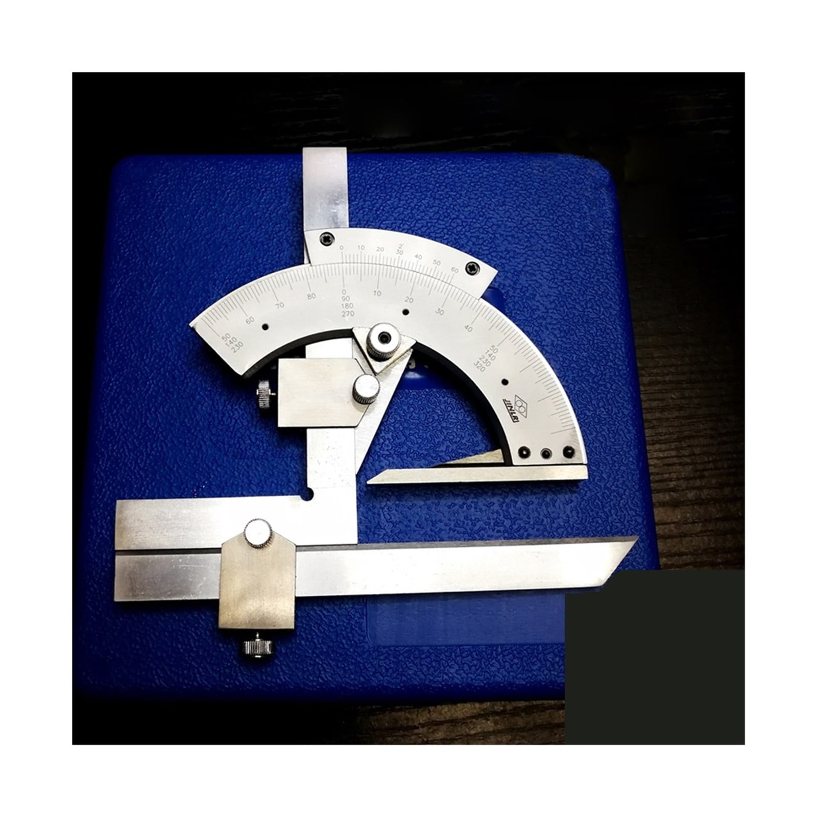 Angle Ruler 0-320 Degree Universal Protractor Carbon Steel Goniometer ...