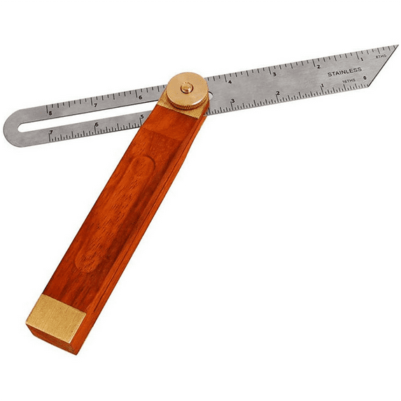 Angle Rulers Gauges Square Sliding T-Bevel with Wooden Handle Level ...