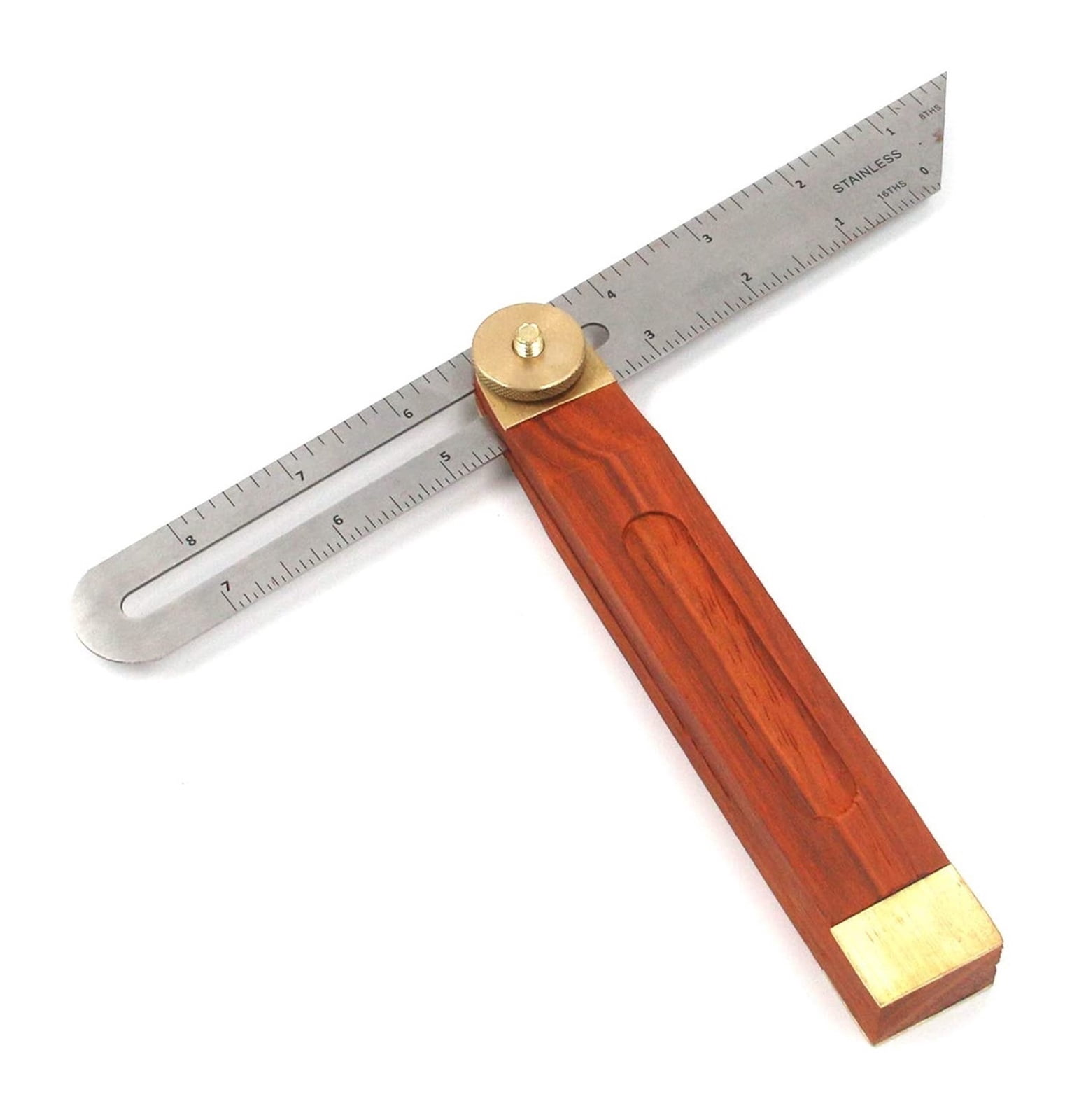 Angle Rulers Gauges Tri Square Sliding T-Bevel with Wooden Handle Level ...
