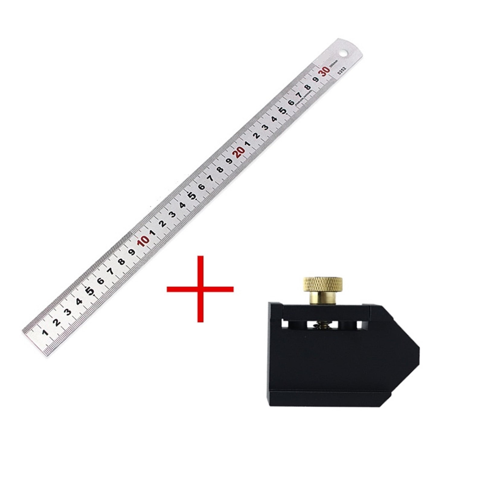 Angle Scriber Steel Ruler Positioning Block Woodworking Line Scriber ...