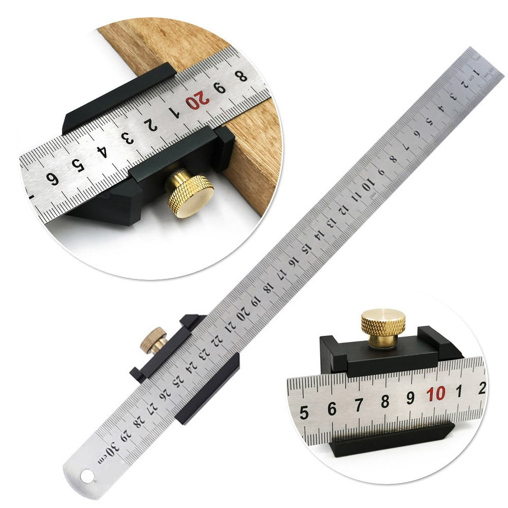 Angle Scriber Steel Ruler Positioning Block Woodworking Line Scriber ...