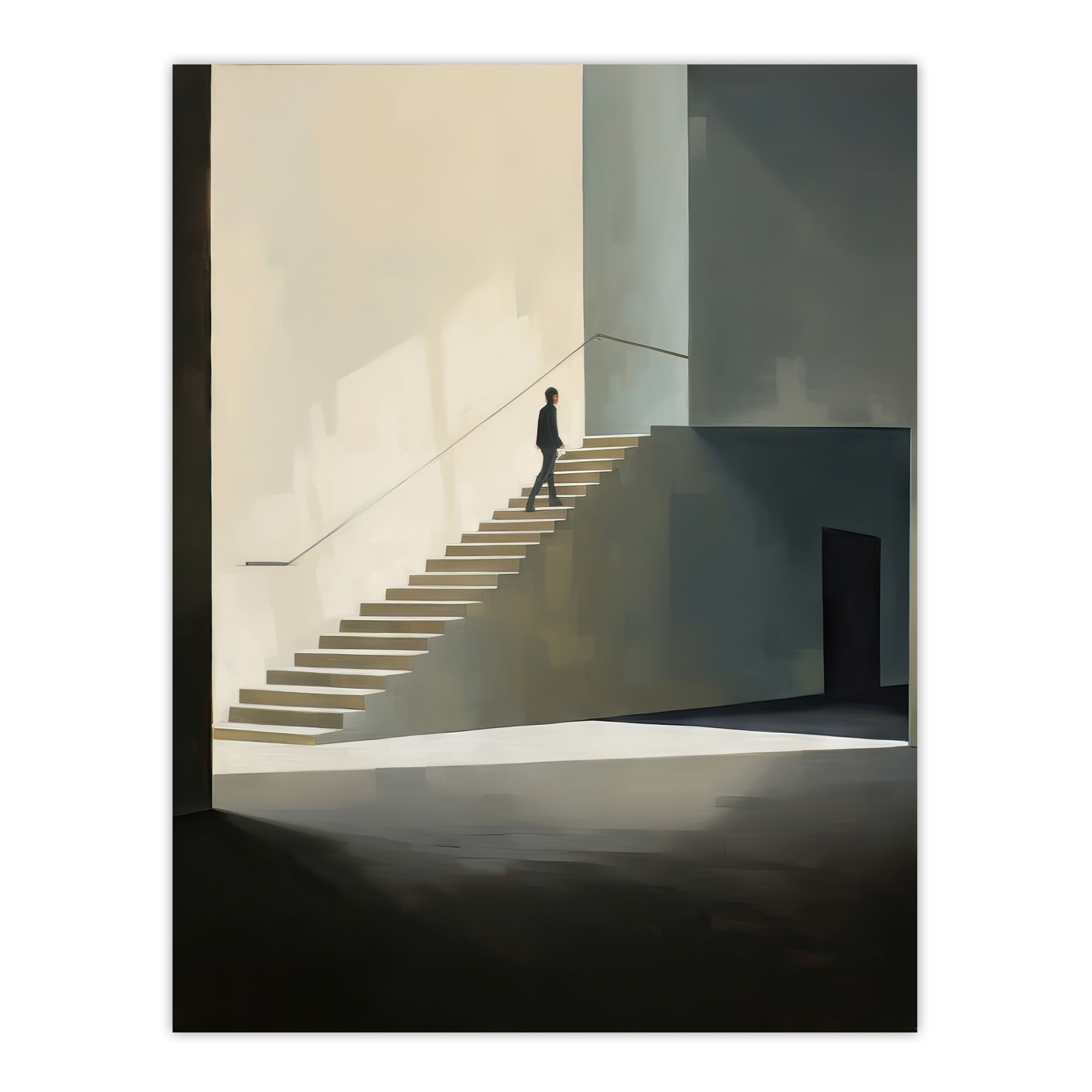 Angle Shadow By Amy Denver Minimalist Soft Pastel Muted Tone Minimalism ...