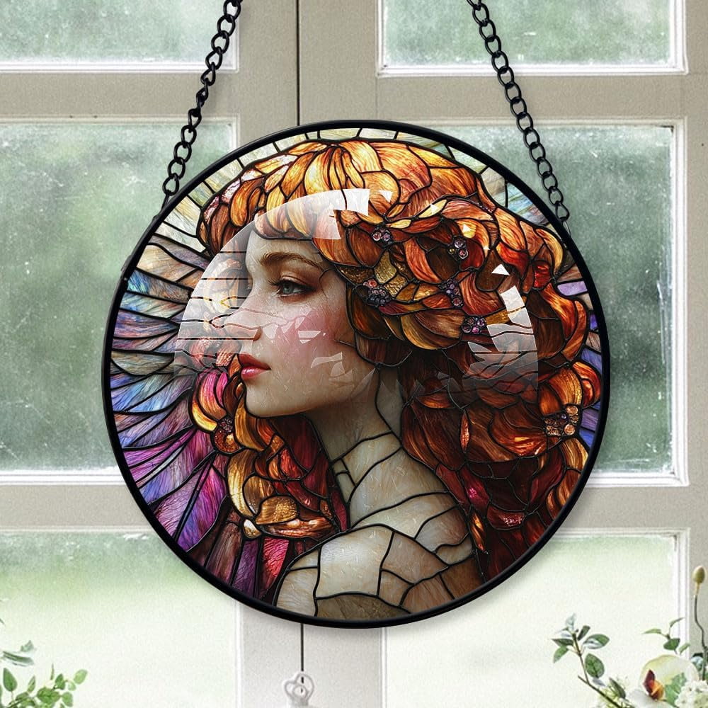 Angle Stained Glass Suncatcher Ornament, Angle Christmas, Angle Stained ...