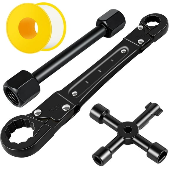 Angle Stop Wrench Kit, Plumbing Tools, Angle-on Plumber Wrench for ...