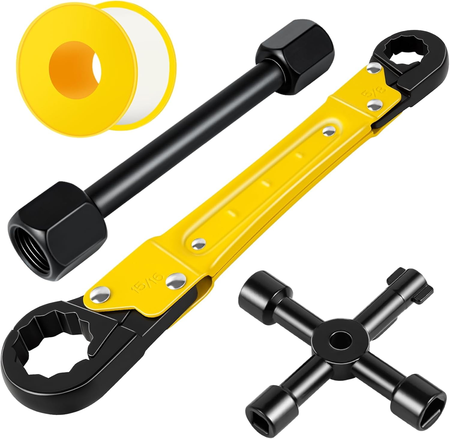 Angle Stop Wrench Kit, Plumbing Tools, Angle-on Plumber Wrench for ...