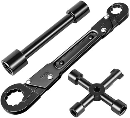 Angle Stop Wrench Kit, Plumbing Tools, Angle-on Plumber Wrench for ...
