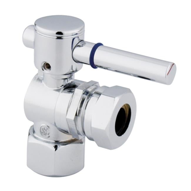 Angle Stop with .5 in. IPS x .5 in. or .44 in. Slip Joint - Polished ...