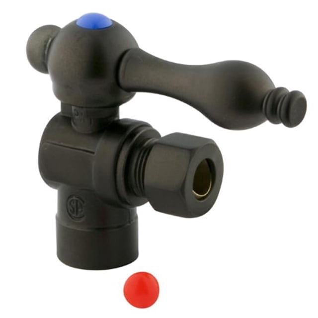 Angle Stop with .5 in. Sweat x .37 in. OD Compression - Walmart ...