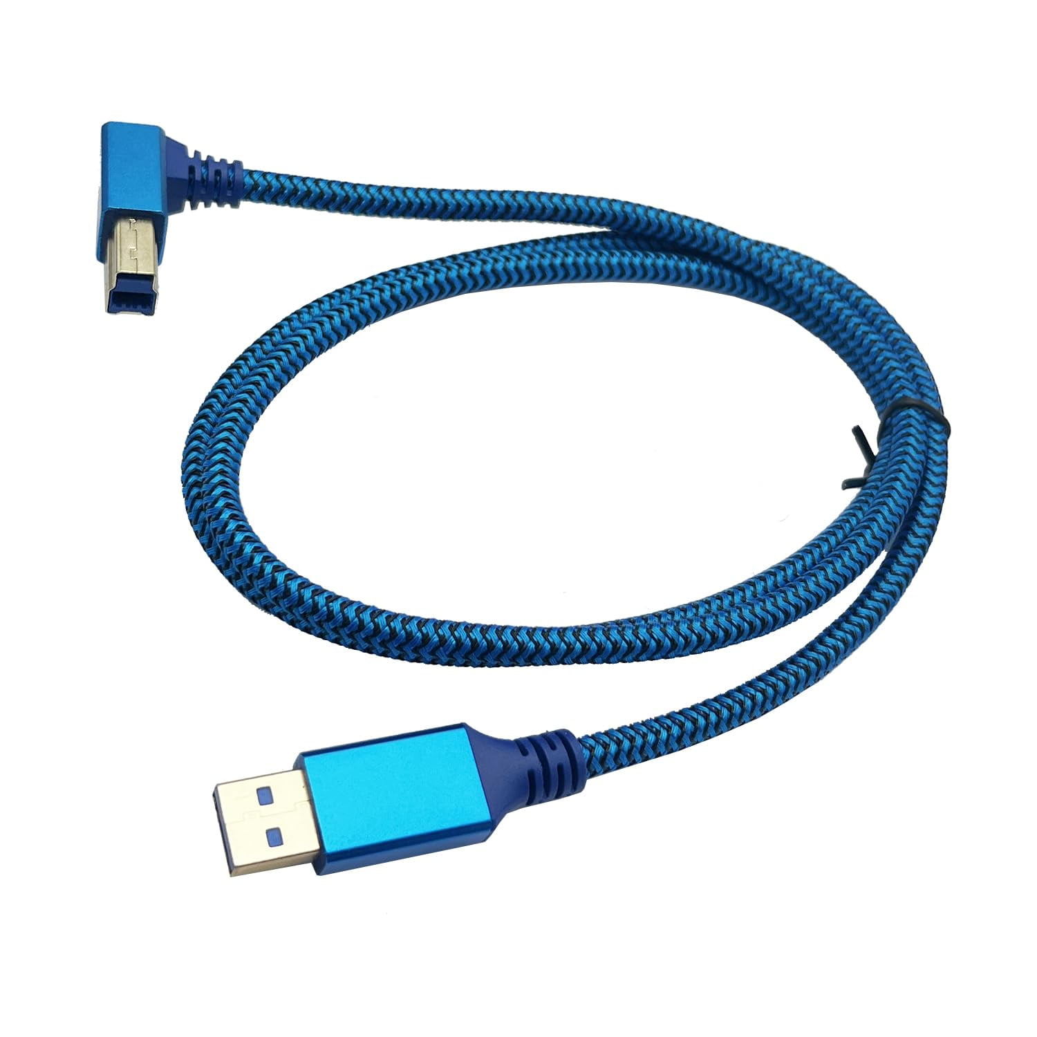 Angle USB 3.0 Printer Cable Braided 3.3FT;USB 3.0 Type A Male to Type B ...