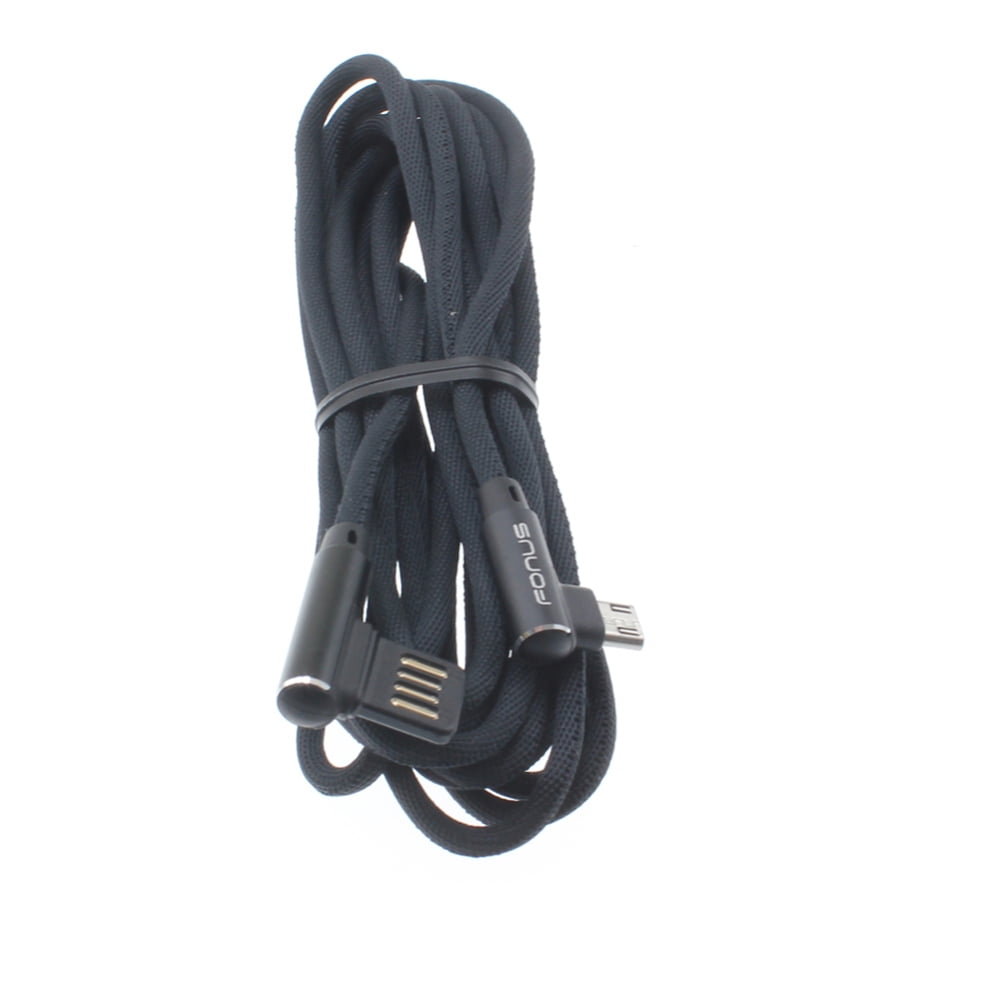Angle USB Cable for TCL ION Z - 10ft Charger Cord Power Wire Sync 90 ...