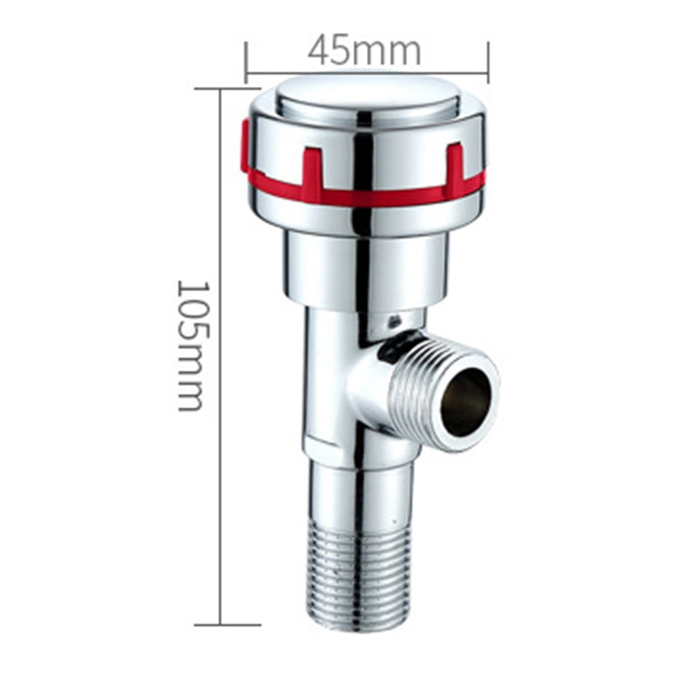 Angle Valve Faucet Wall Connection Water Stop Valve 1/2Inch For Toilet ...