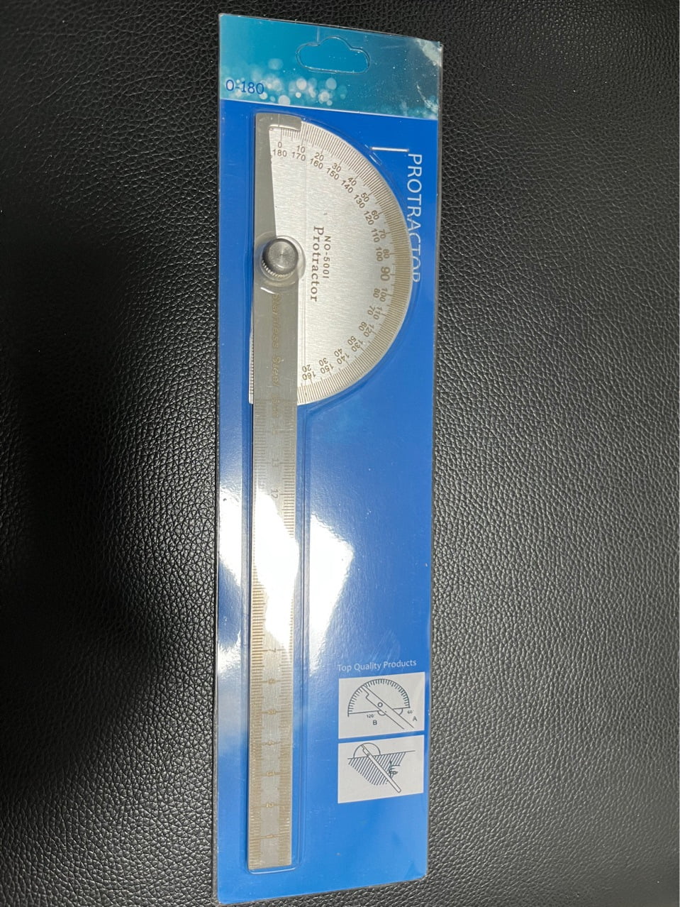 Angle ruler hand angle ruler 180 ° steel angle simple protractor double ...