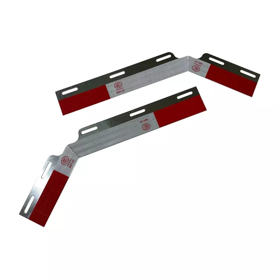 Angled Aluminum Mud Flap Hanger Reflector For Semi Truck Trailer ...