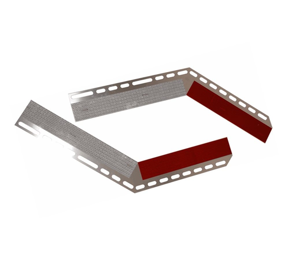 Angled Conspicuity Mud Flap Reflective Tape Strip Fit for Semi Truck ...