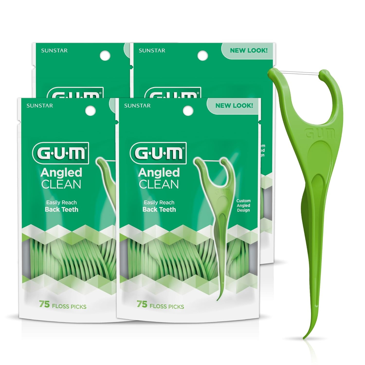 Angled Floss Picks, Perfect for Tight Teeth, Extra Strong Shred ...