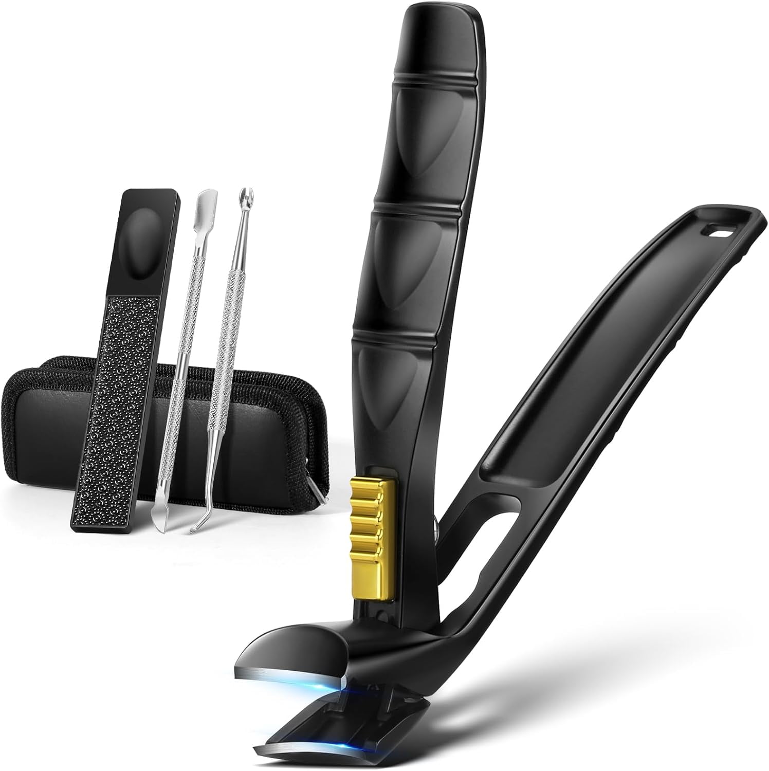 Angled Head Toenail Clippers for Thick Nails for Seniors, Wide Jaw ...