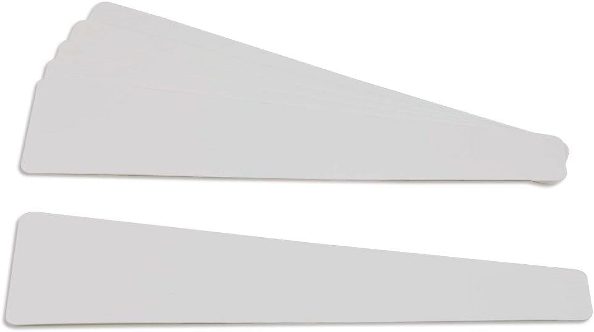 Angled Library Shelf Markers 6 per Package (White) - Walmart.com