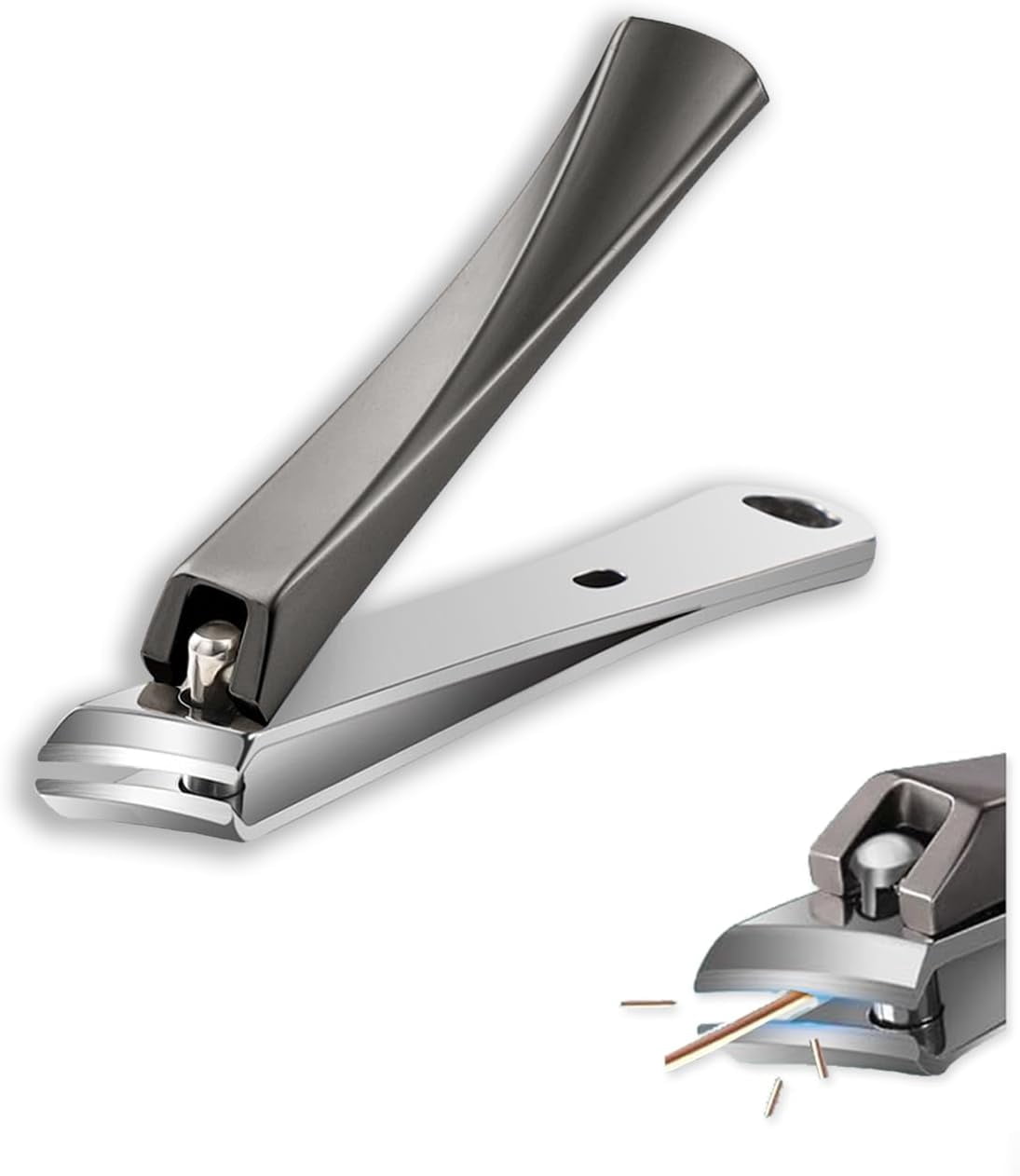 Angled Nail Clipper Slant Curved Blade Clippers for Thick Toenails and ...
