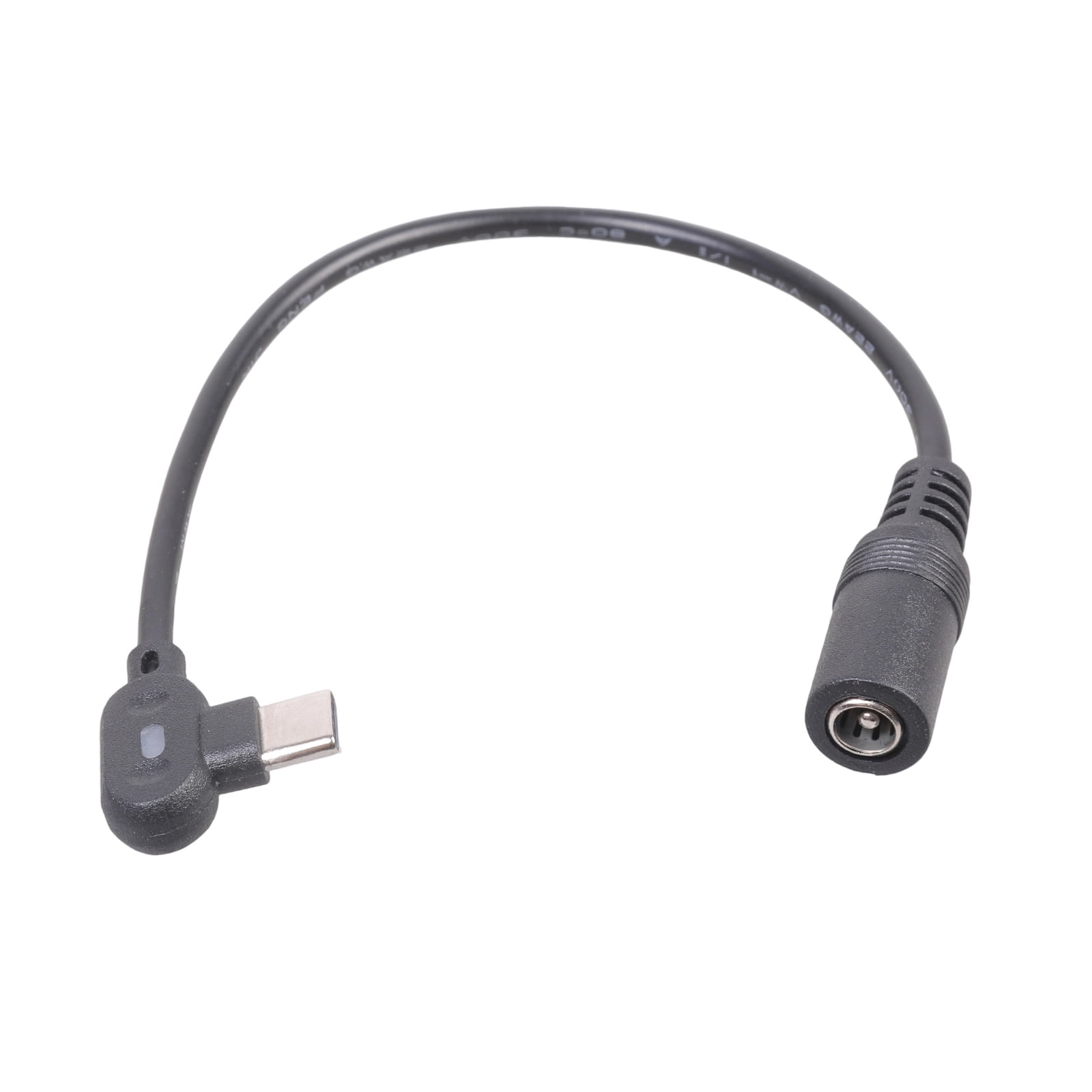 Angled Type C Male To 5.5x2.1mm Female Power Adapter 3A Current 9V 12V ...