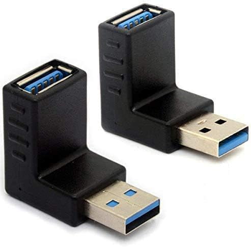 Angled USB 3.0 Adapter 90 Degree USB Connector Extender Type A Male to ...