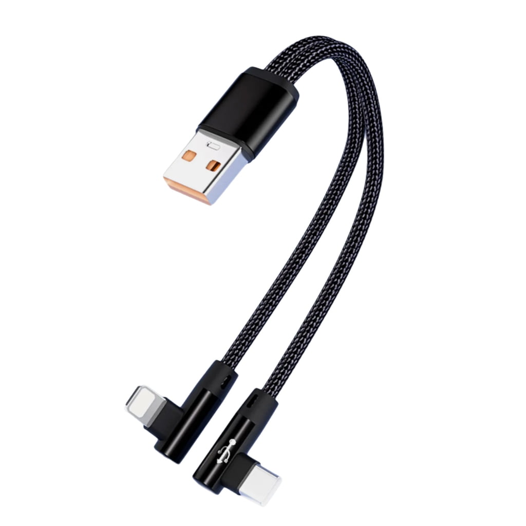Angled USB C 8Pin Chargers Cord 6A Rapid Charging Compatible Multiple ...
