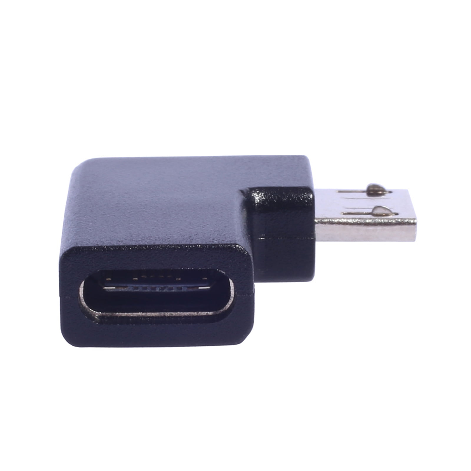 90 Degree Angled USB Charging Adapter MicroUSB to TypeC Converter for ...