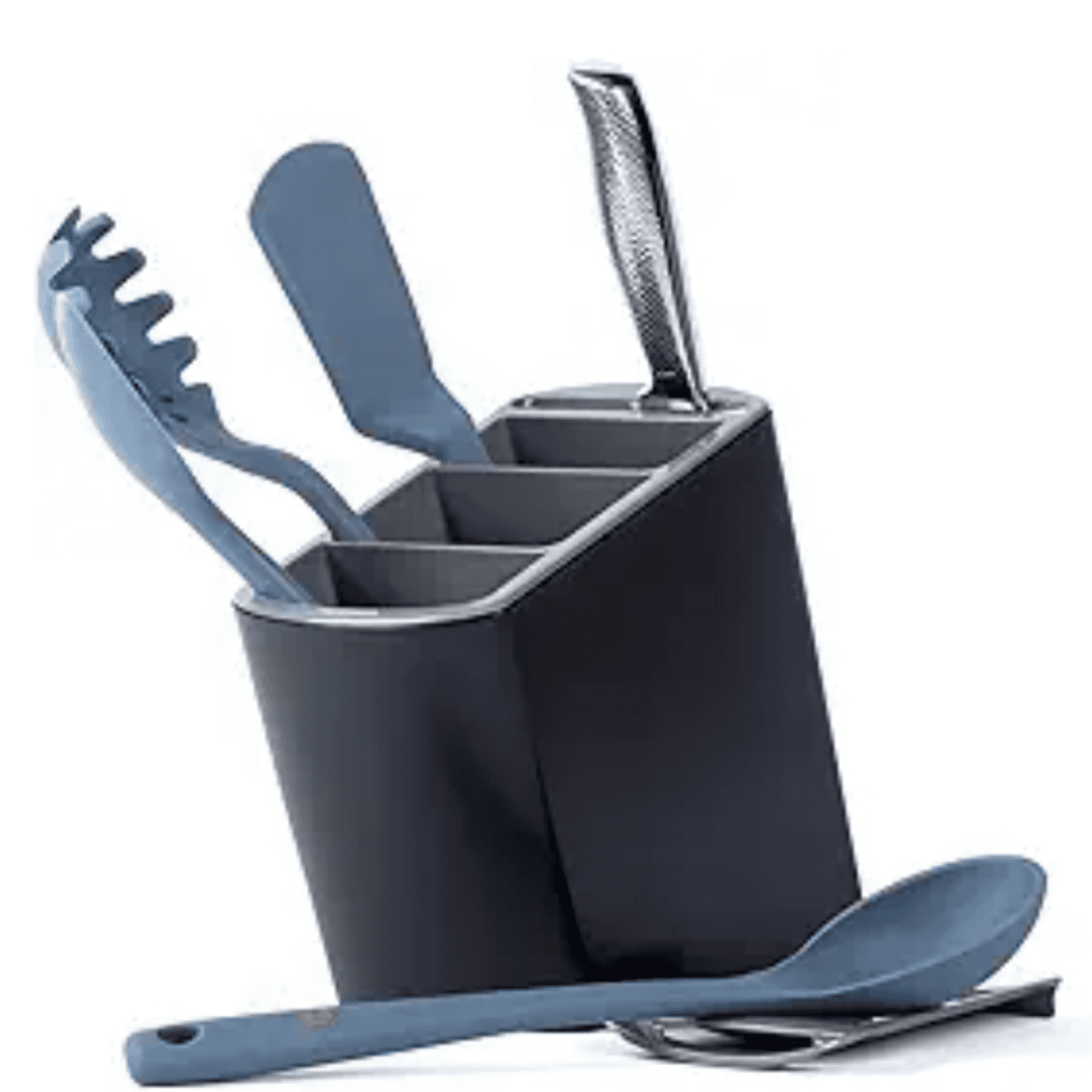 Angled Utensil Holder for Countertop | Modern Utensil Caddy Fits All ...