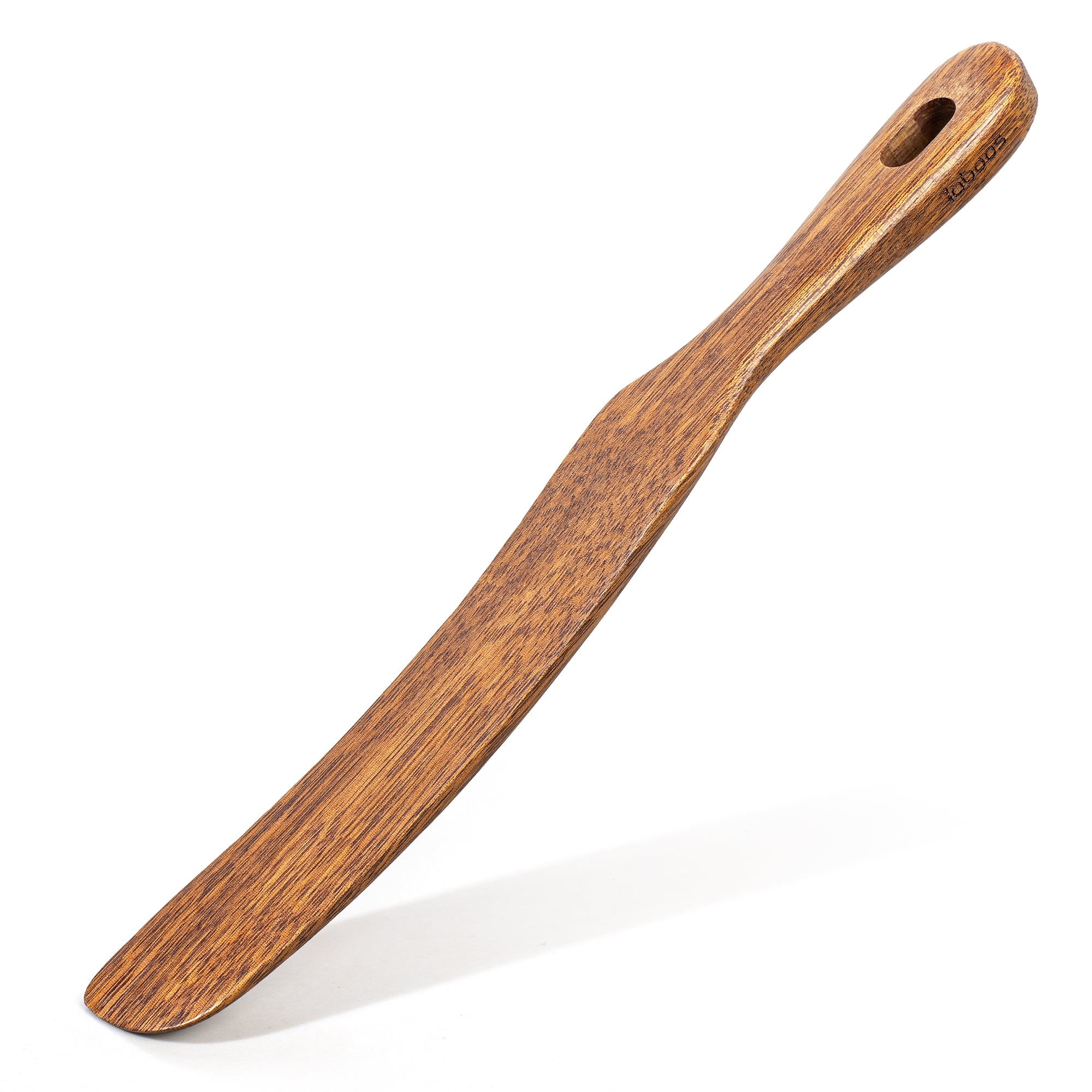 Angled Wooden Bread Spatula – 11” Long Teak Stirring Tool with ...