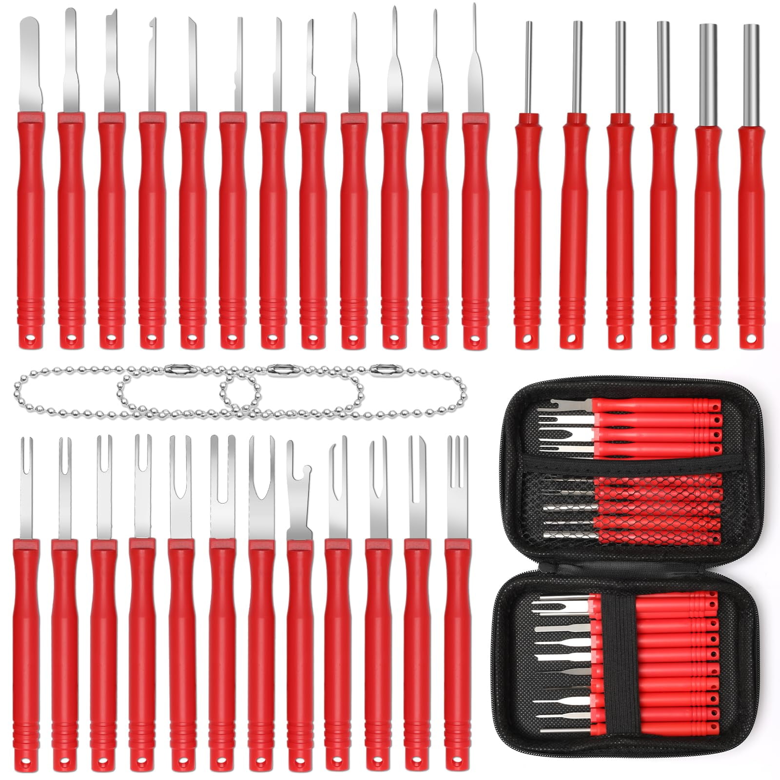Anglekai 30+4P Terminal Pin Removal Tool Kit, Electrical Connector ...