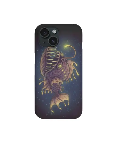 Angler Fish Deep Sea Monster Scary Phone Case for iPhone 16 15 14 13 12 ...