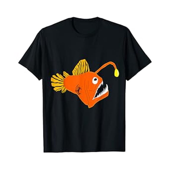 Anglerfish Deep Sea Creatures Angler Fish Sea Monster TShirt - Walmart.com