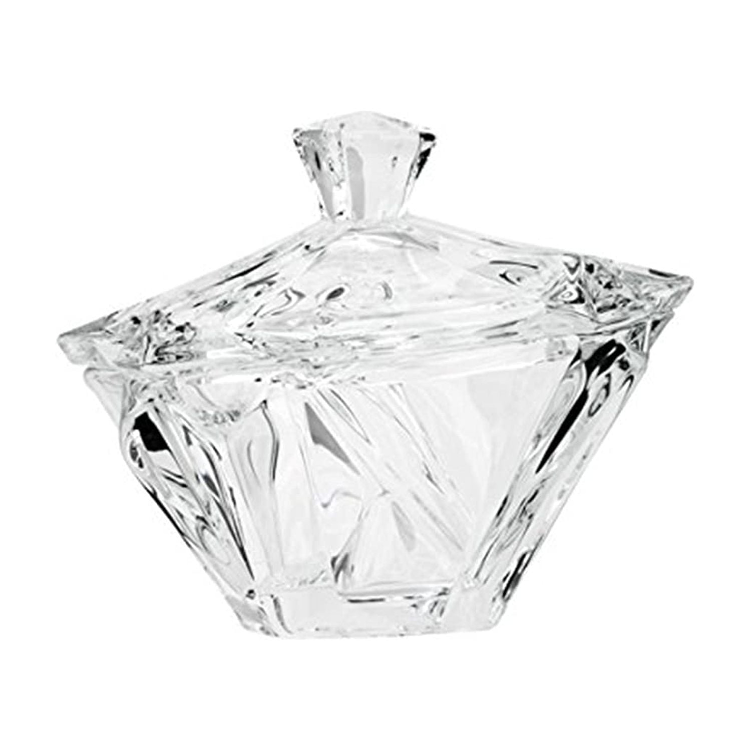 Angles Collection Modern Crystal Hand-Crafted Decorative Small Box With ...