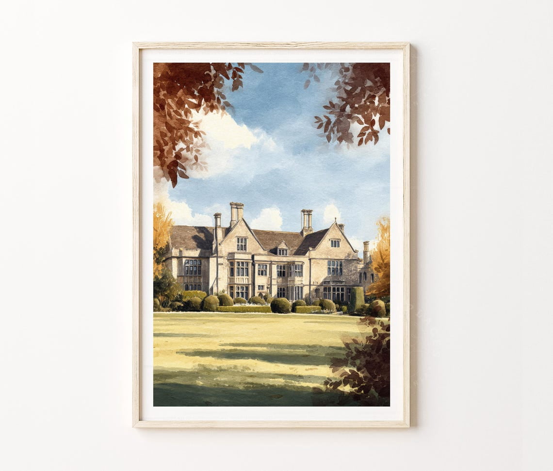 Anglesey Abbey England Historic Manor Garden Landscape Wall Art ...