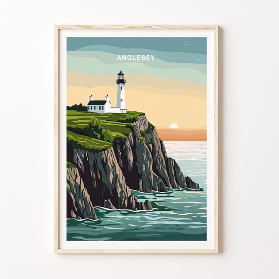 Anglesey Wales United Kingdom Coastal Island Nature Wall Art, Stretched ...
