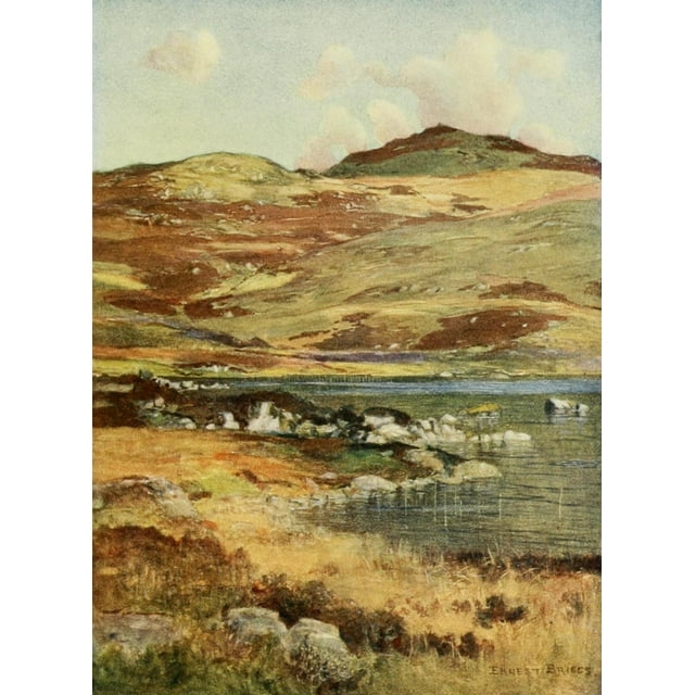 Angling & Art in Scotland 1908 Loch Skae Poster Print by Ernest Briggs ...