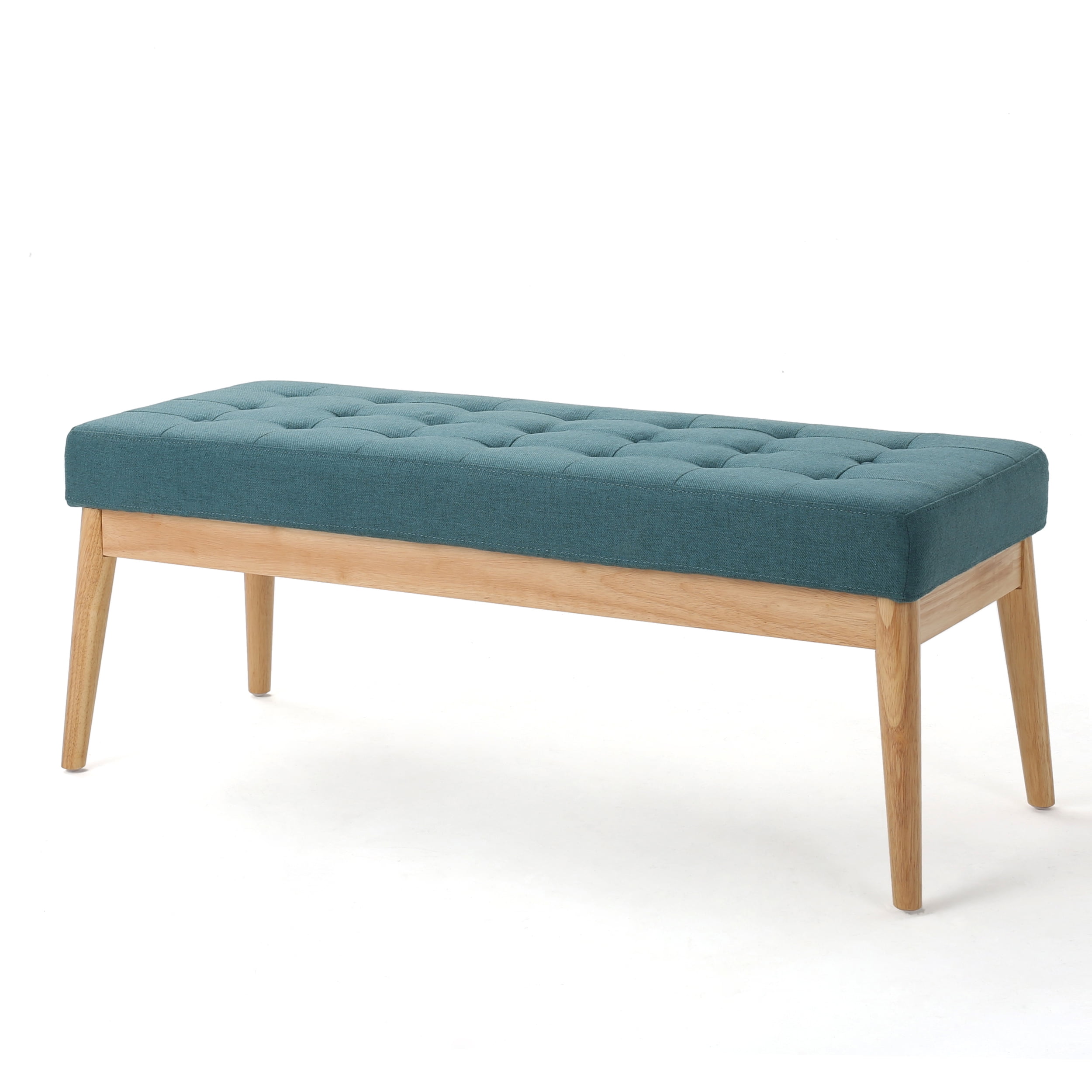 Anglo Fabric Bench, Dark Teal - Walmart.com