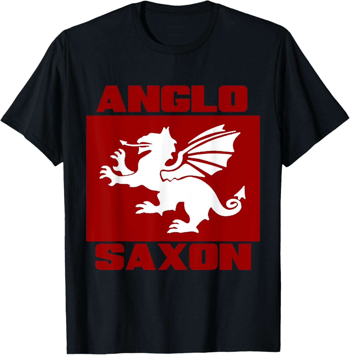 Anglo-Saxon White Dragon T-Shirt - Walmart.com