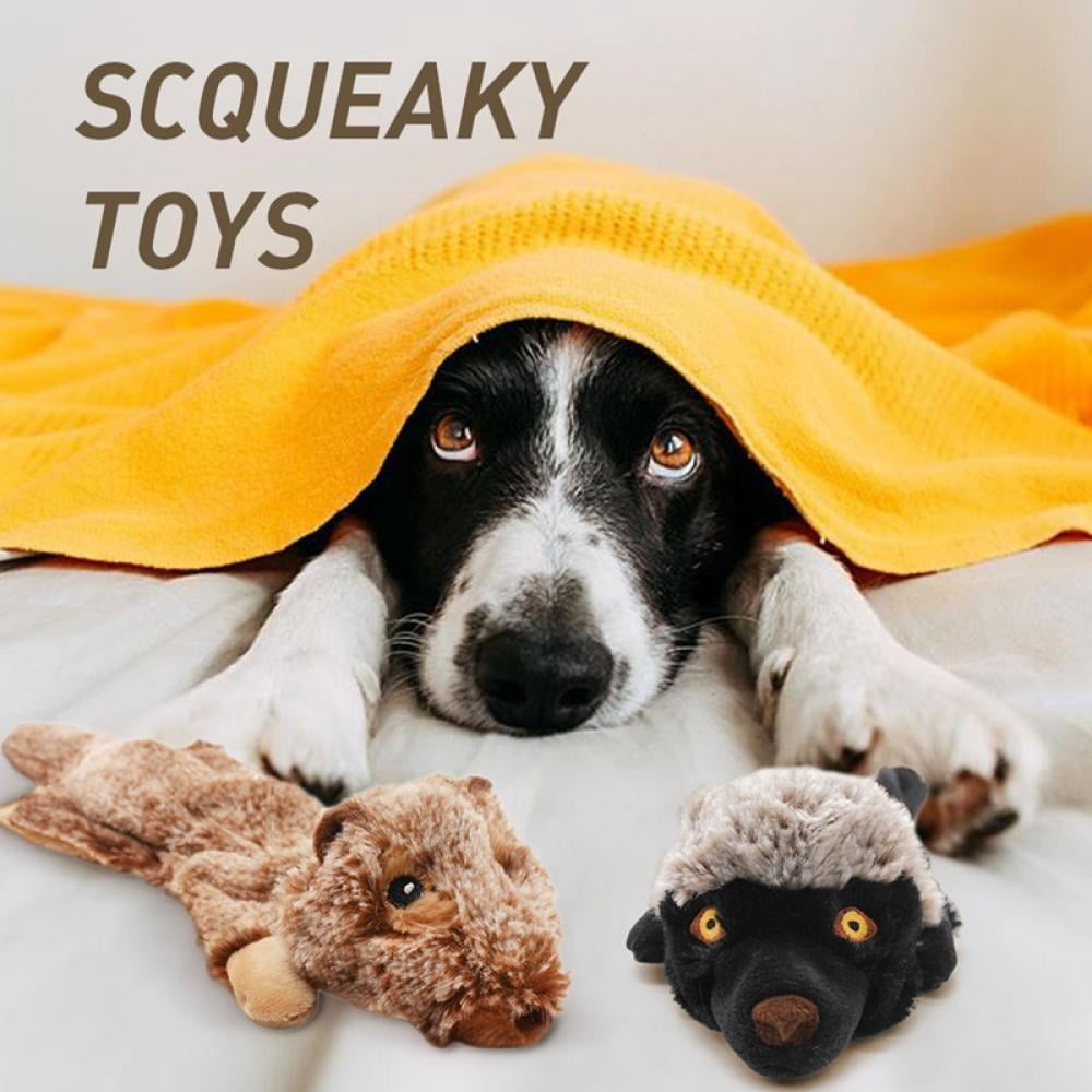Angmile Dog Squeaky Toys 5 Pack Crinkle Dog Squeaky Toys with Double ...
