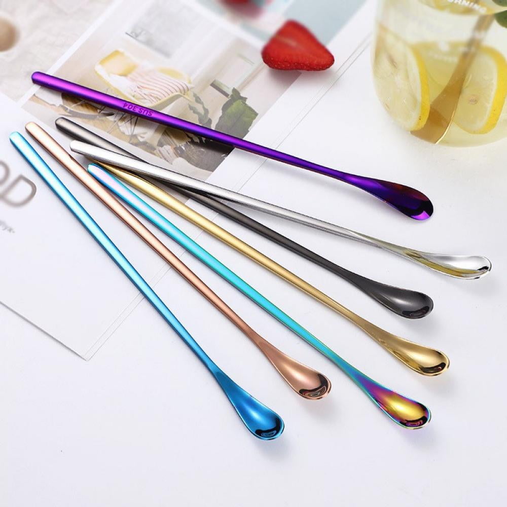 Angmile Stainless Steel Bartender Mixing Spoon Cocktail Stirrers, Bar ...