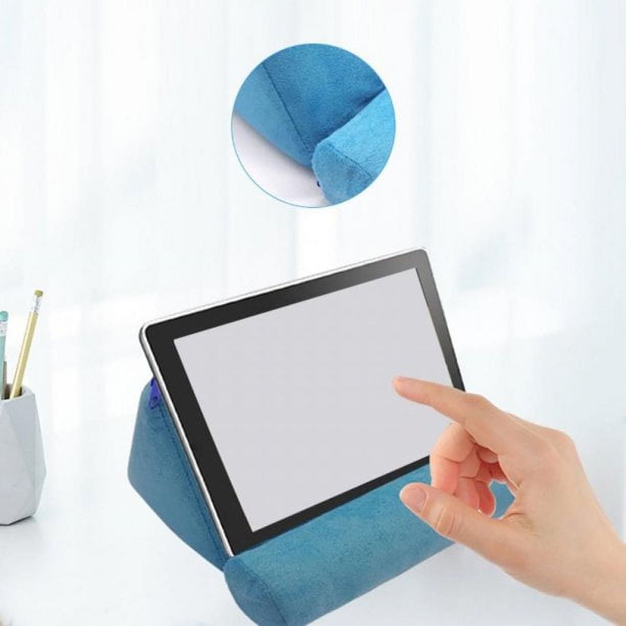 Angmile Tablet Pillow, Tablet Cushion Stand, Multi-Angle Soft Pillow ...