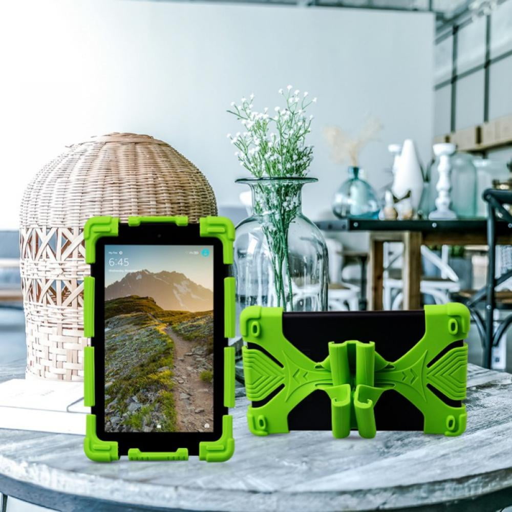 Angmile Tablet Universal Case,Silicone Shockproof Self-stand Protective ...